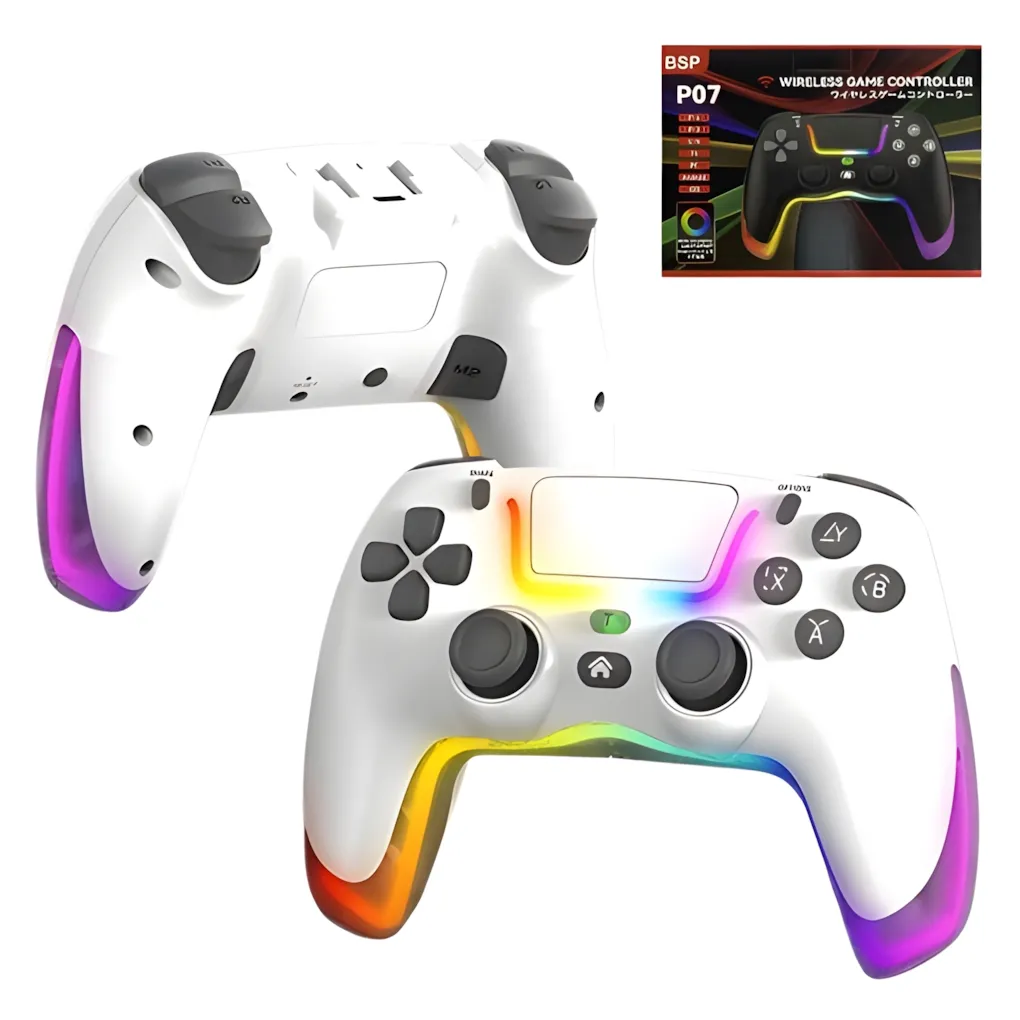Joystick Bluetooth RGB Multiplataformas P07 | EL BAJO IMPORTADORA