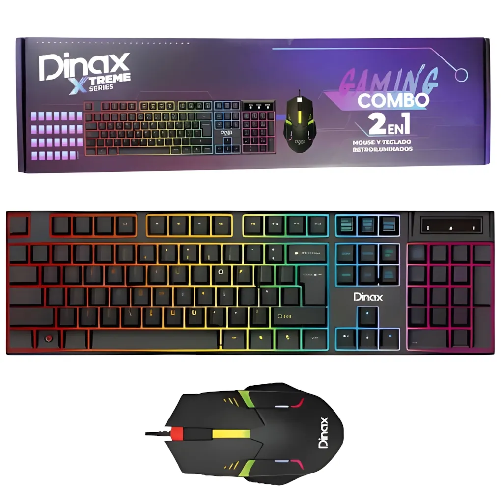 Combo Teclado y Mouse Gaming 2 en 1 BXTM96 DINAX | EL BAJO IMPORTADORA